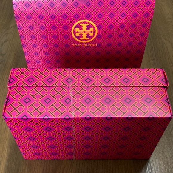 Tory Burch | Shoes | Tory Burch Gift Bag Empty Shoe Box With Logo ...